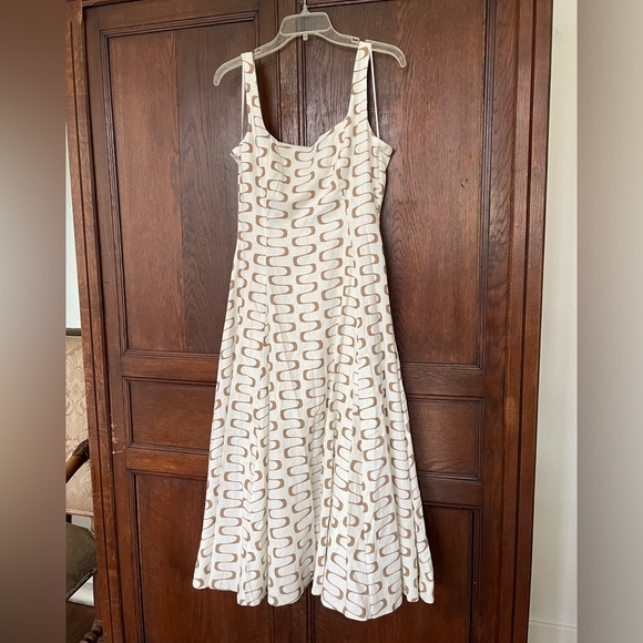 Christian Lacroix | Dresses | Small Christian Lacroix Whitetan Linen ...